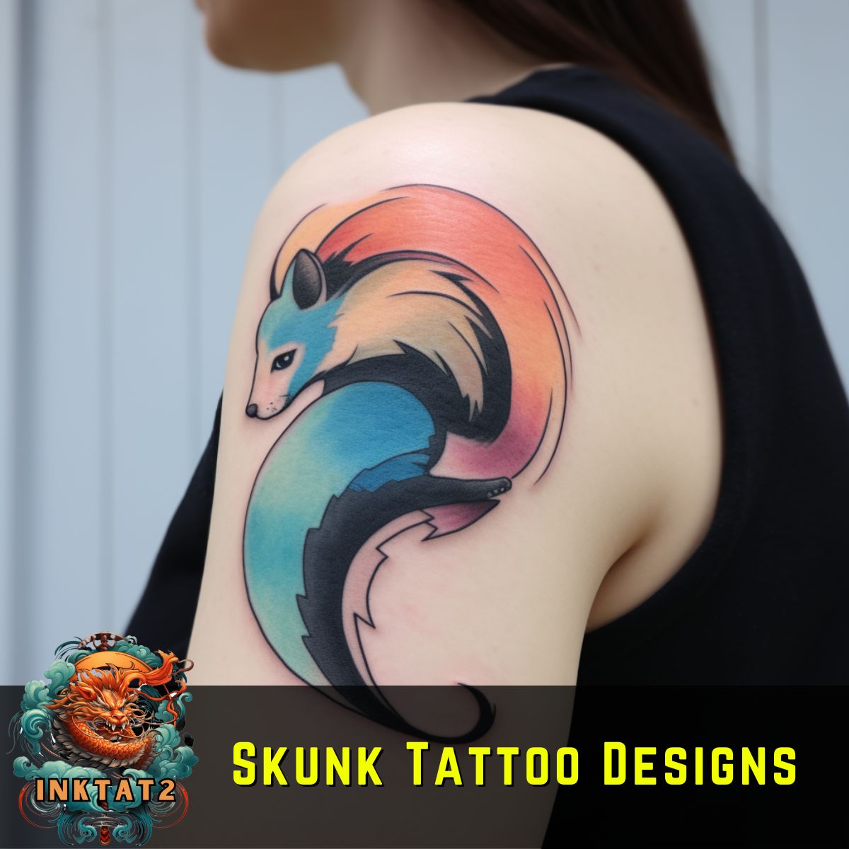 The Stinky and Symbolic: The Fascinating World of Skunk Tattoos: 64 Designs - inktat2.com