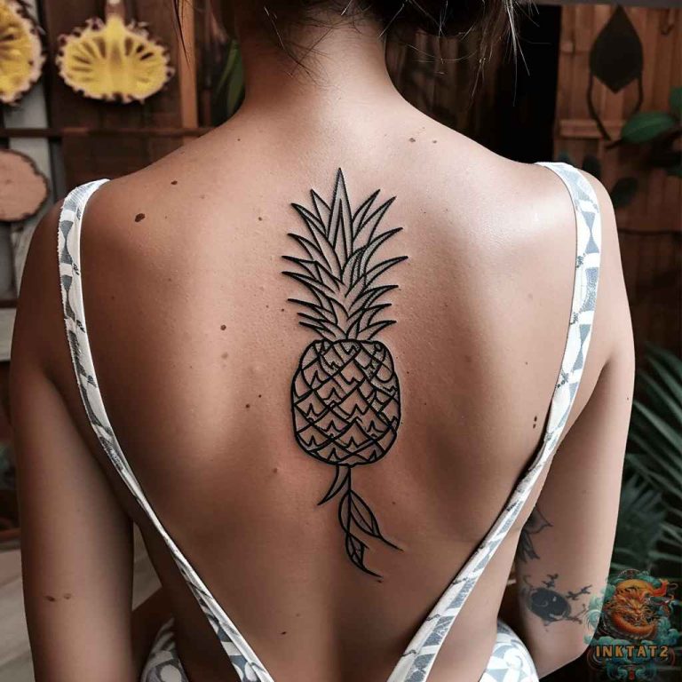 Exploring the Sweet and Symbolic Meaning of Pineapple Tattoos: 108 Designs - inktat2.com