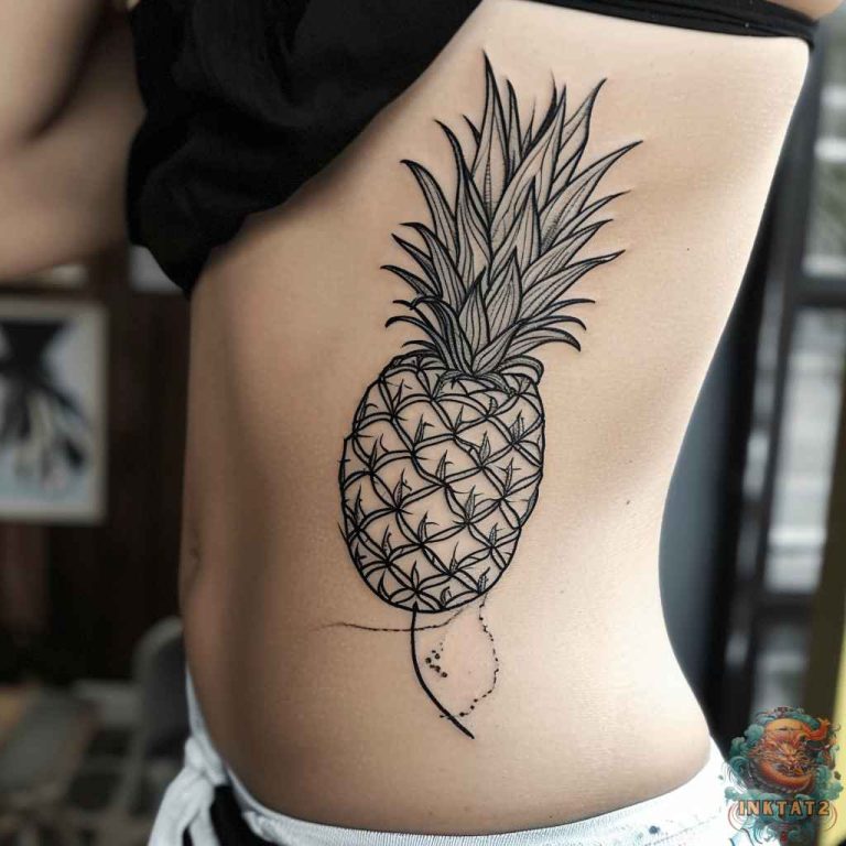 Exploring the Sweet and Symbolic Meaning of Pineapple Tattoos: 108 Designs - inktat2.com