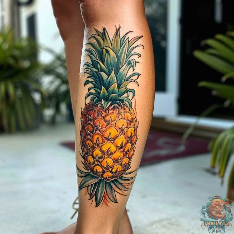 Exploring the Sweet and Symbolic Meaning of Pineapple Tattoos: 108 Designs - inktat2.com