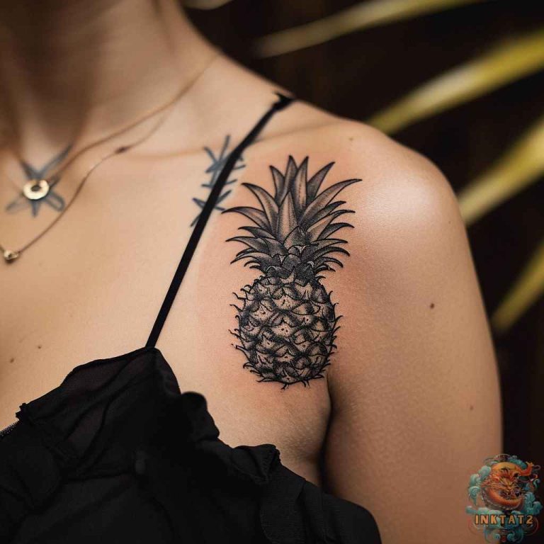Exploring the Sweet and Symbolic Meaning of Pineapple Tattoos: 108 Designs - inktat2.com
