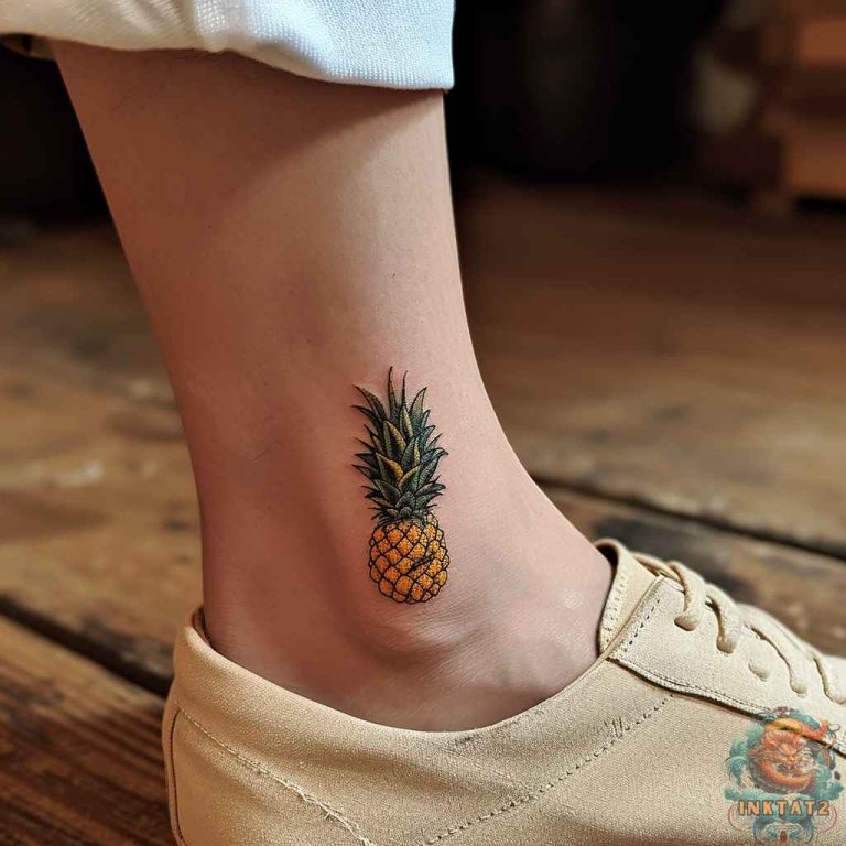 Exploring the Sweet and Symbolic Meaning of Pineapple Tattoos: 108 Designs - inktat2.com
