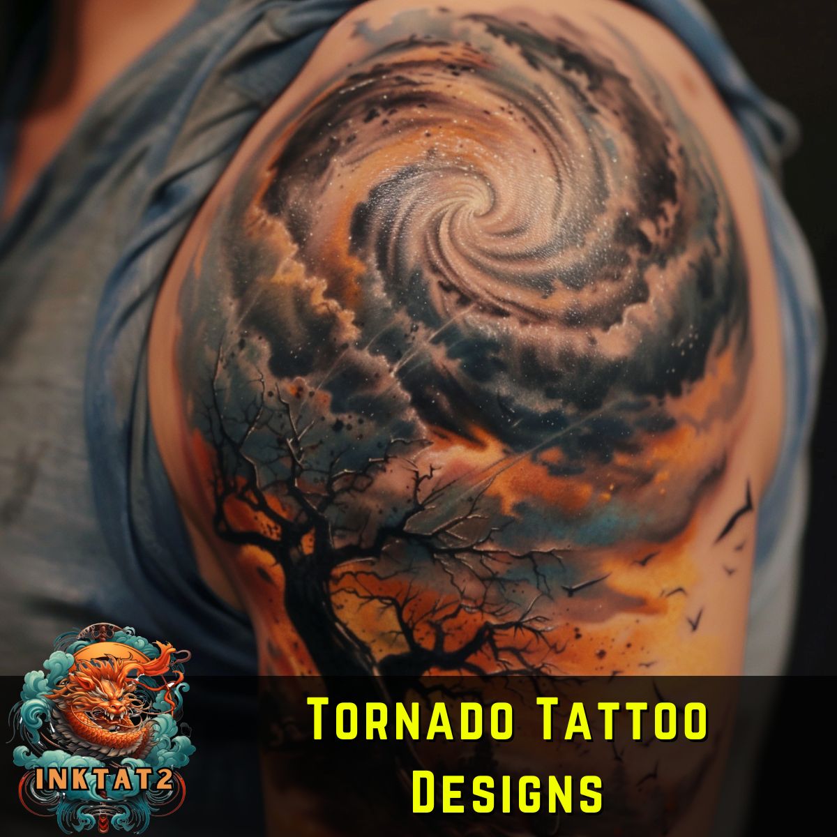 Unleashing the Power of Nature: Exploring the Meaning Behind Tornado Tattoos: 109 Designs ...