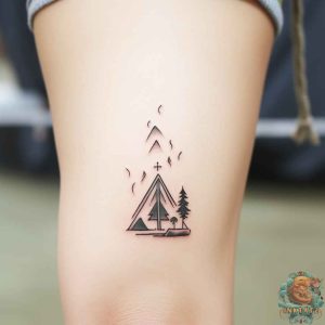 Get Ready to Show Off Your Camping Tattoo Ideas - 49 Designs - inktat2.com