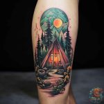 Get Ready to Show Off Your Camping Tattoo Ideas - 49 Designs - inktat2.com