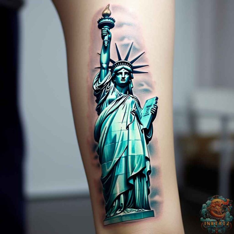 The Unforgettable Statue of Liberty Tattoo - 53 Designs - inktat2.com