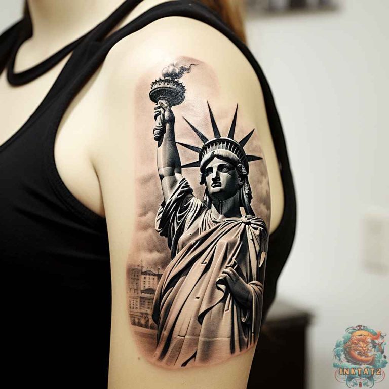 The Unforgettable Statue of Liberty Tattoo - 53 Designs - inktat2.com