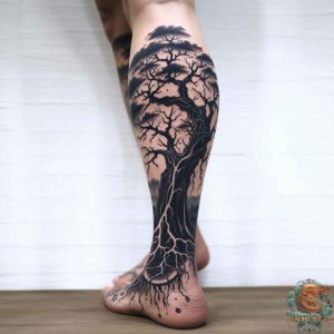 The Fascinating World of Tree Leg Tattoos - 50 Designs - inktat2.com