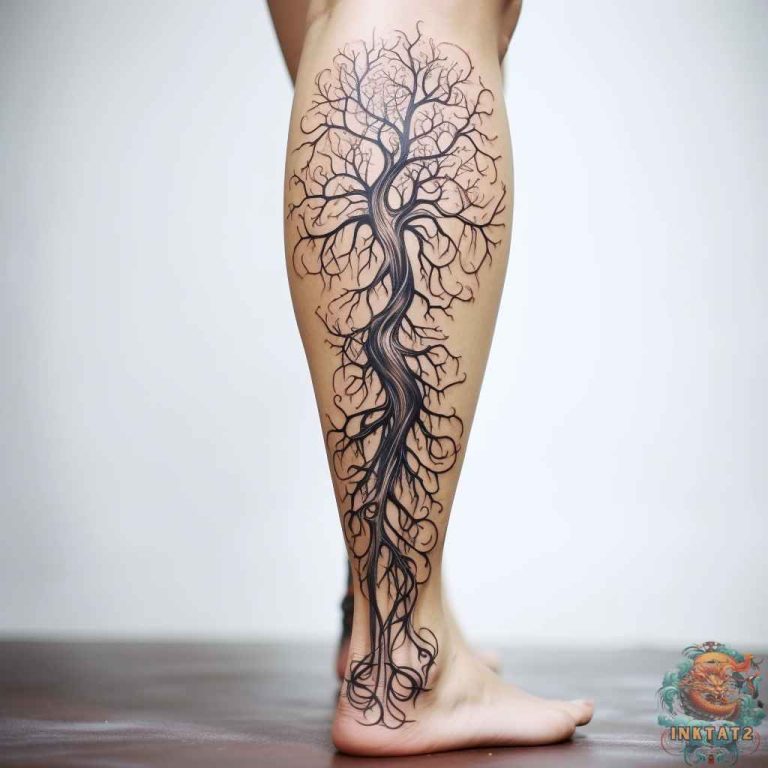 The Fascinating World of Tree Leg Tattoos - 50 Designs - inktat2.com