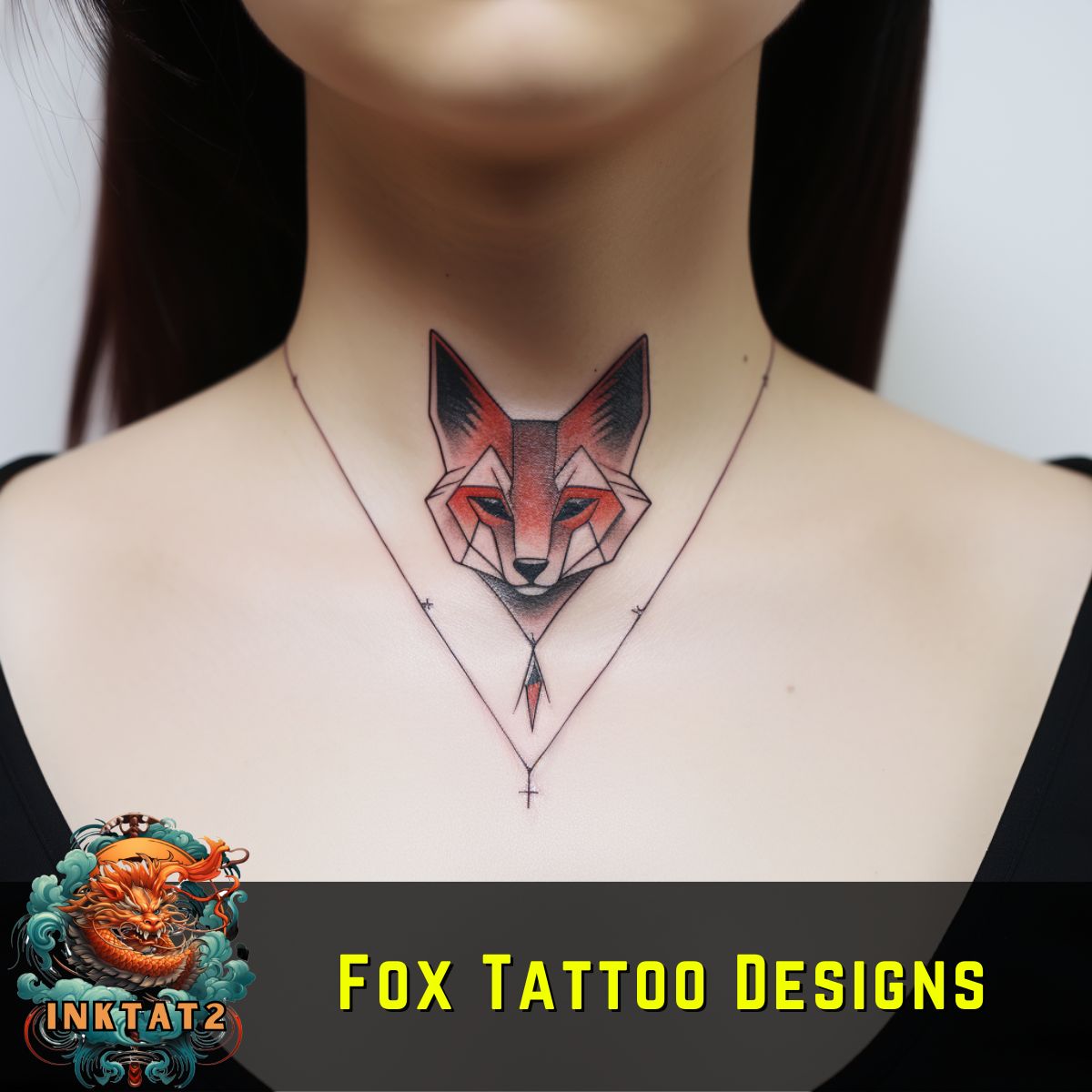 Geometric fox tattoo - Bronctattooaus.com