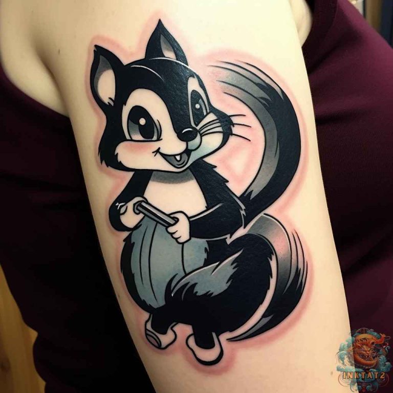 The Stinky and Symbolic: The Fascinating World of Skunk Tattoos: 64 Designs - inktat2.com