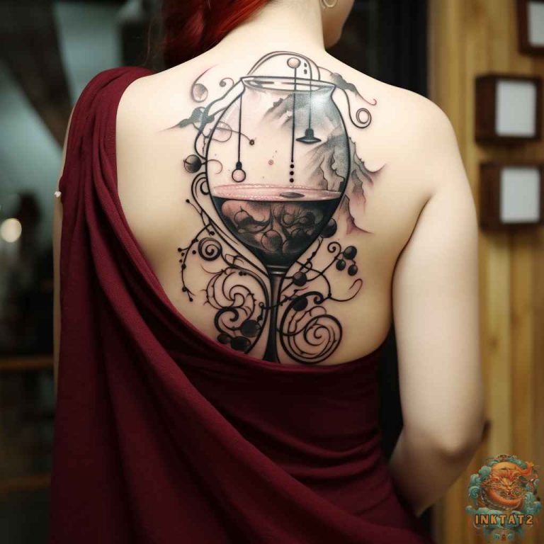 Sipping Art: The Beauty and Symbolism of Wine Glass Tattoos: 48 Designs ...