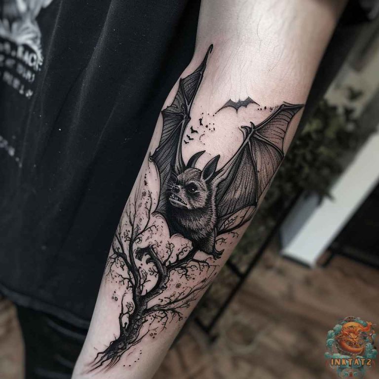 Unleashing the Mystique: Exploring the Symbolism of Bat Tattoos: 84 ...