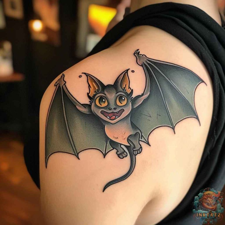 Unleashing the Mystique: Exploring the Symbolism of Bat Tattoos: 84 ...