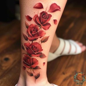 Symbolism and Beauty: The Timeless Appeal of Falling Rose Petals Tattoo ...
