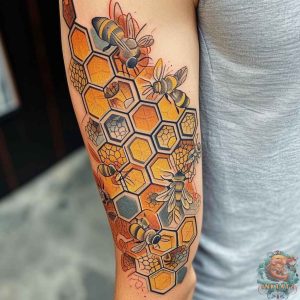 Unveiling the Sweet Symbolism of Honeycomb Tattoos: From Ancient ...