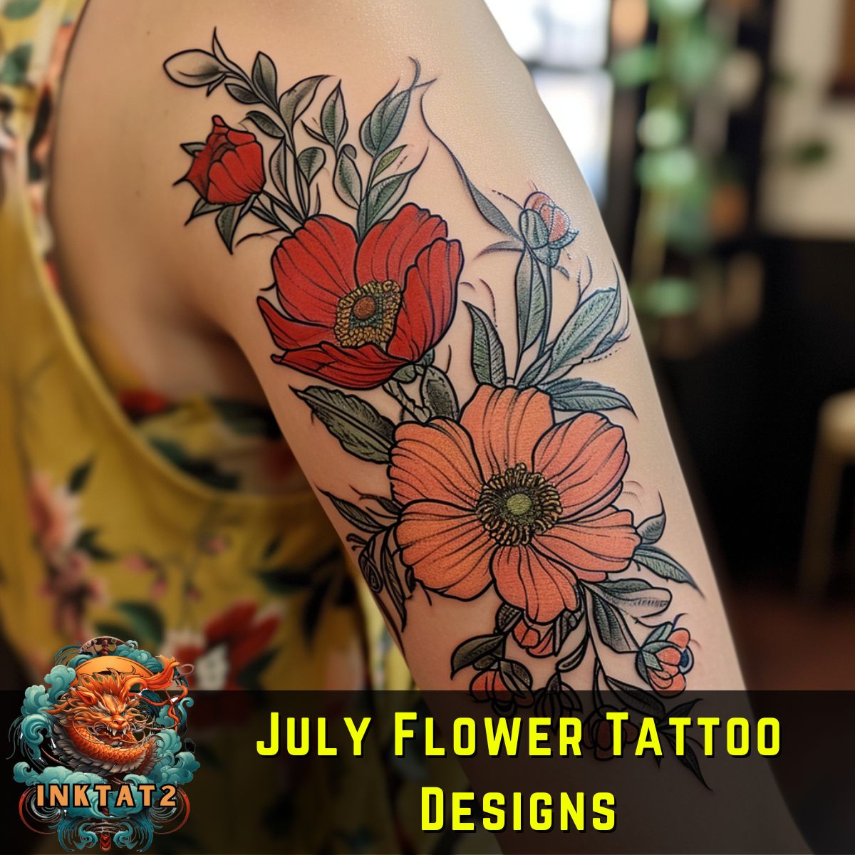 Blooming in July: The Beauty of Birth Flower Tattoos: 95 Designs ...