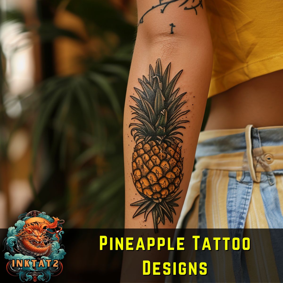 Exploring the Sweet and Symbolic Meaning of Pineapple Tattoos: 108 ...