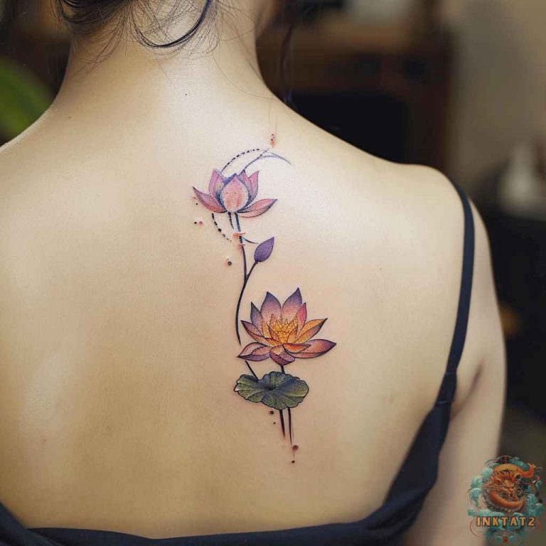 Mystical Moon and Lotus Tattoos: Unveiling the Symbolism and Beauty: 93 ...