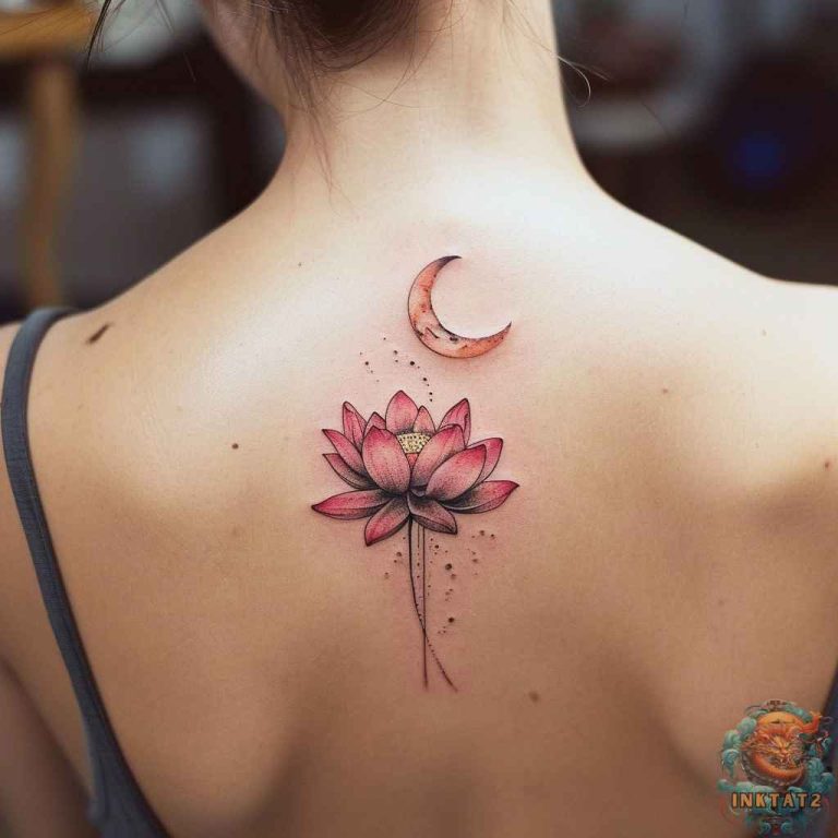 Mystical Moon and Lotus Tattoos: Unveiling the Symbolism and Beauty: 93 ...