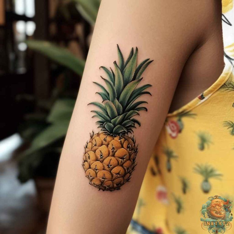 Exploring the Sweet and Symbolic Meaning of Pineapple Tattoos: 108 ...