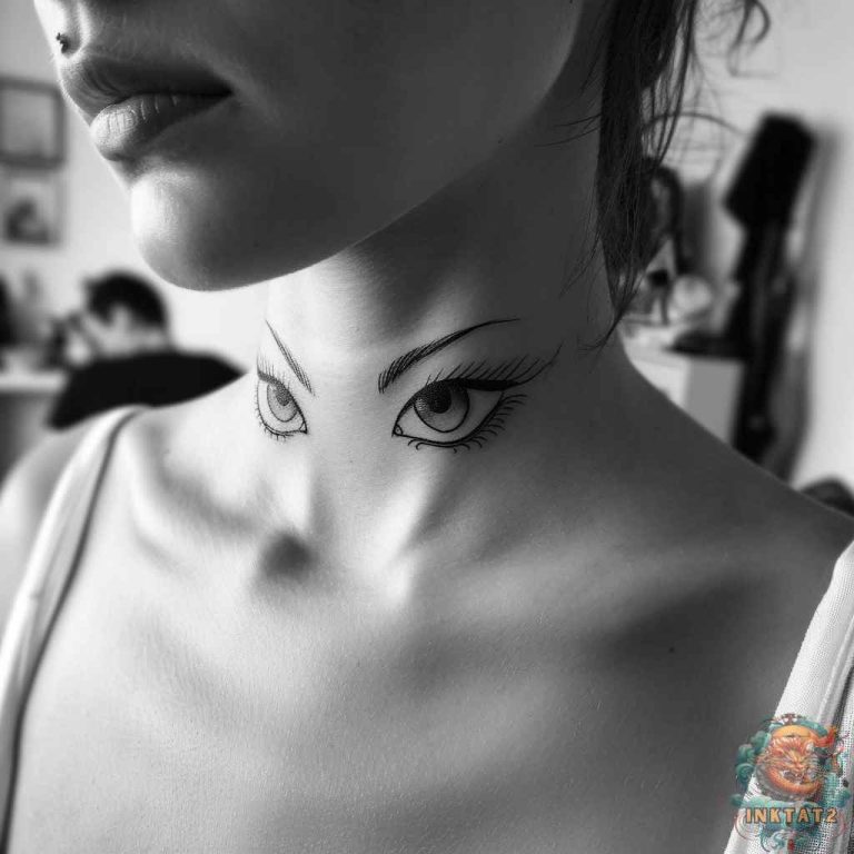 Empowering Elegance: The Allure of Small Feminine Neck Tattoos: 92 ...