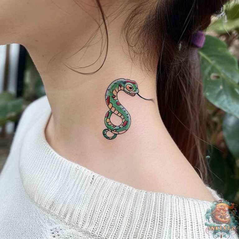 Empowering Elegance: The Allure of Small Feminine Neck Tattoos: 92 ...