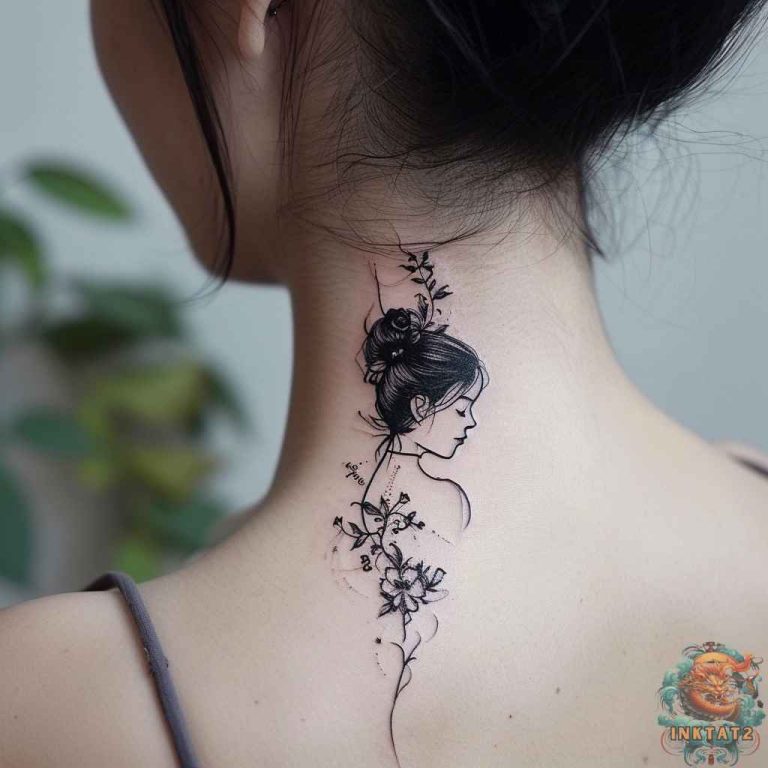 Empowering Elegance: The Allure of Small Feminine Neck Tattoos: 92 ...