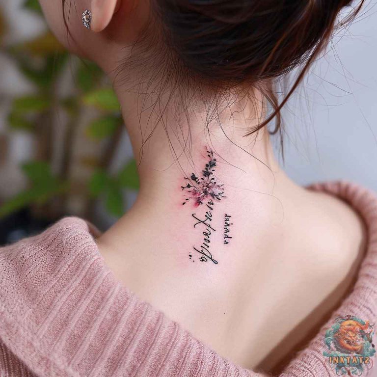 Empowering Elegance: The Allure of Small Feminine Neck Tattoos: 92 ...