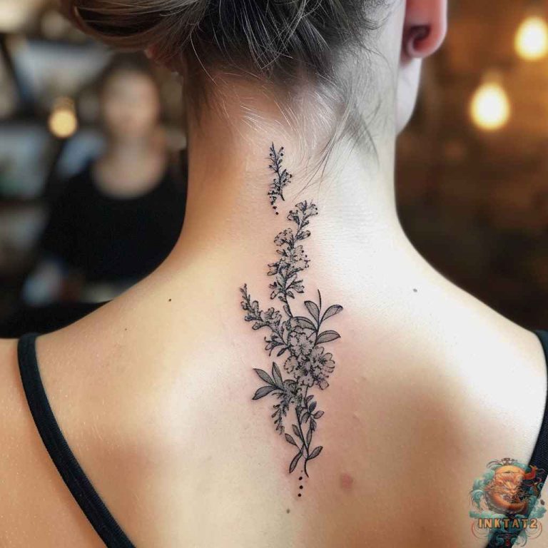 Empowering Elegance: The Allure of Small Feminine Neck Tattoos: 92 ...