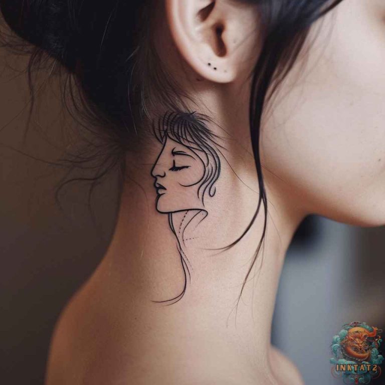 Empowering Elegance: The Allure of Small Feminine Neck Tattoos: 92 ...