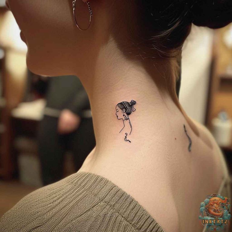 Empowering Elegance: The Allure of Small Feminine Neck Tattoos: 92 ...
