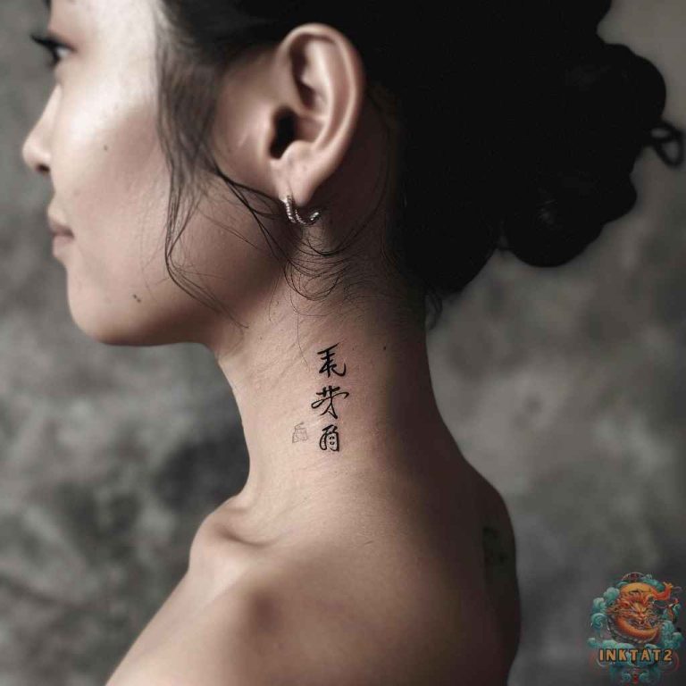 Empowering Elegance: The Allure of Small Feminine Neck Tattoos: 92 ...