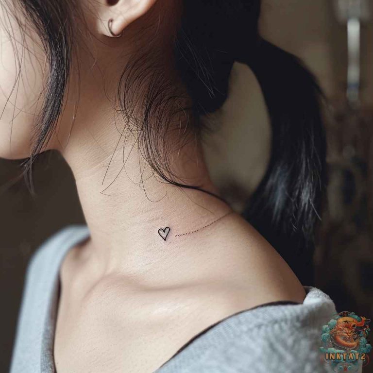 Empowering Elegance: The Allure of Small Feminine Neck Tattoos: 92 ...