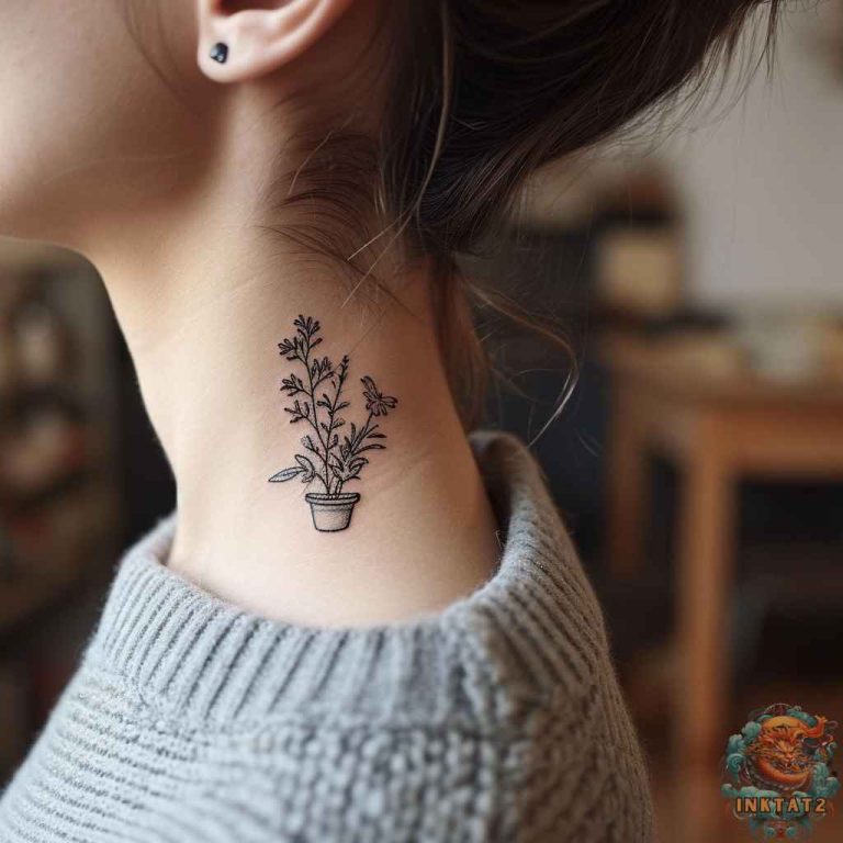 Empowering Elegance: The Allure of Small Feminine Neck Tattoos: 92 ...