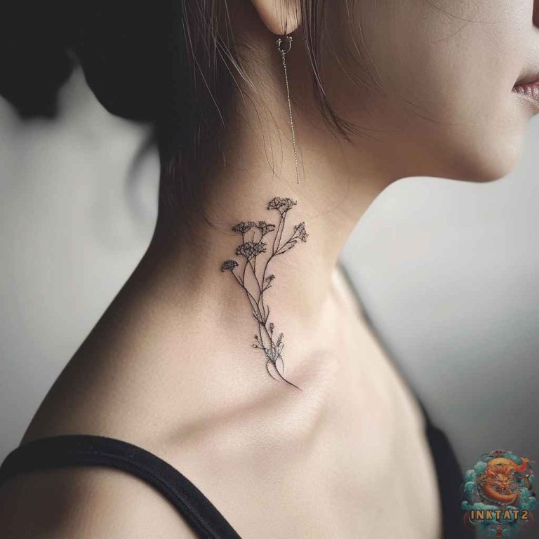 Empowering Elegance: The Allure of Small Feminine Neck Tattoos: 92 ...