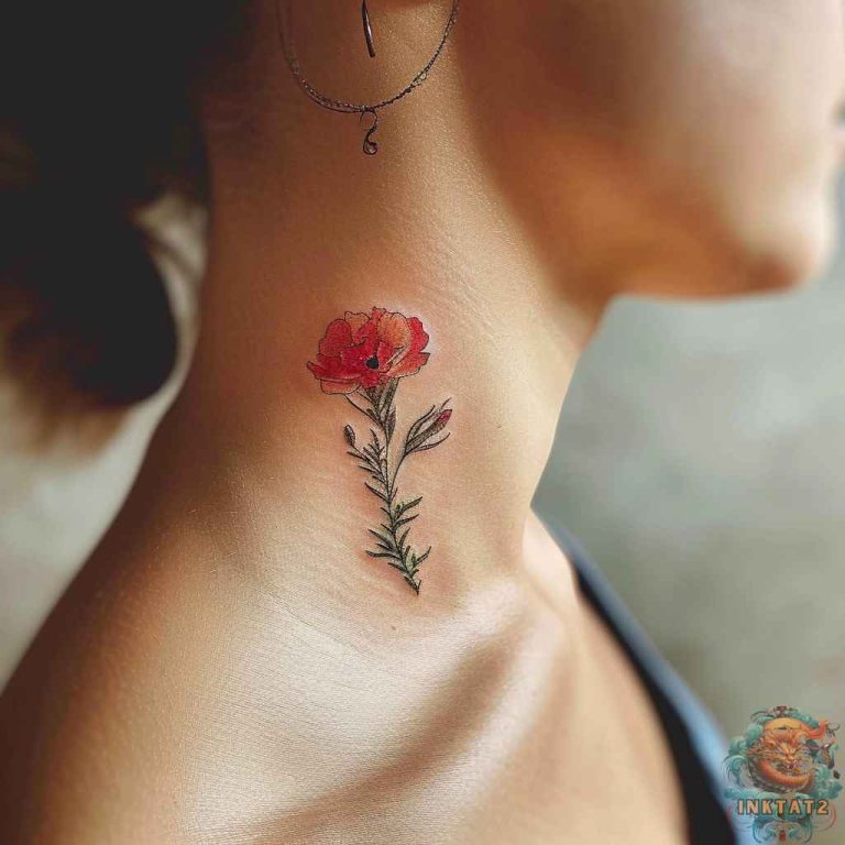 Empowering Elegance: The Allure of Small Feminine Neck Tattoos: 92 ...