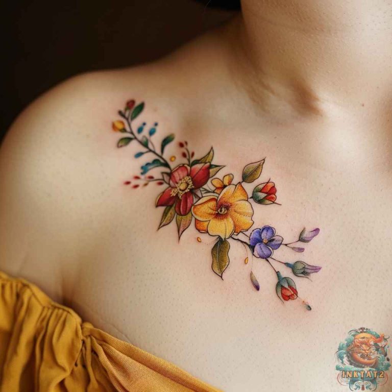 The Bold and Beautiful: Exploring the Allure of Collar Bone Tattoos ...
