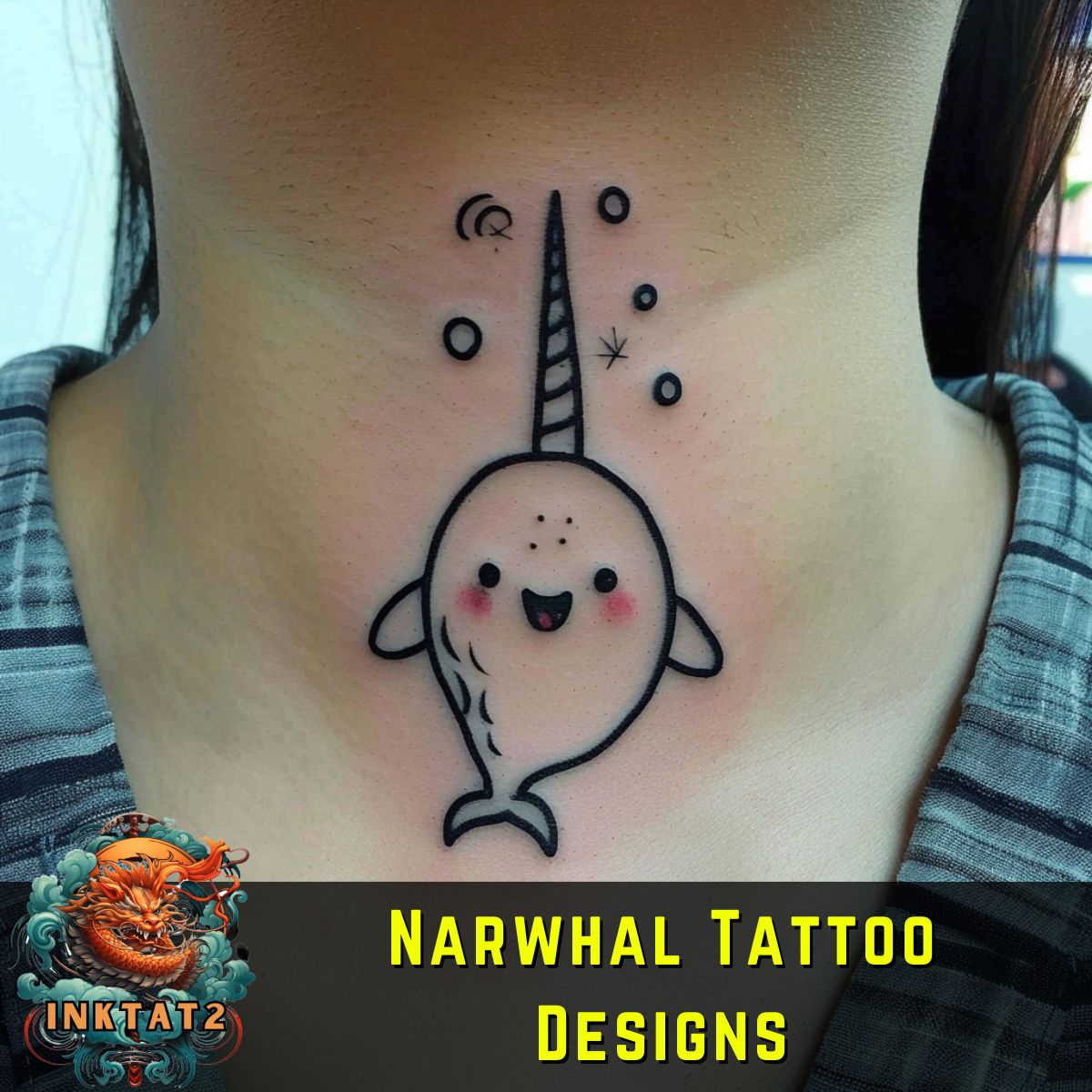 Splashing into Sea-Inspired Ink: The Majestic World of Narwhal Tattoos ...