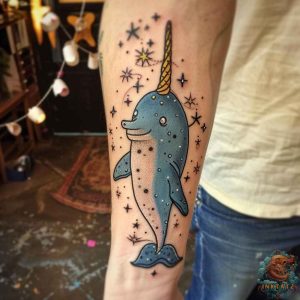 Splashing into Sea-Inspired Ink: The Majestic World of Narwhal Tattoos ...