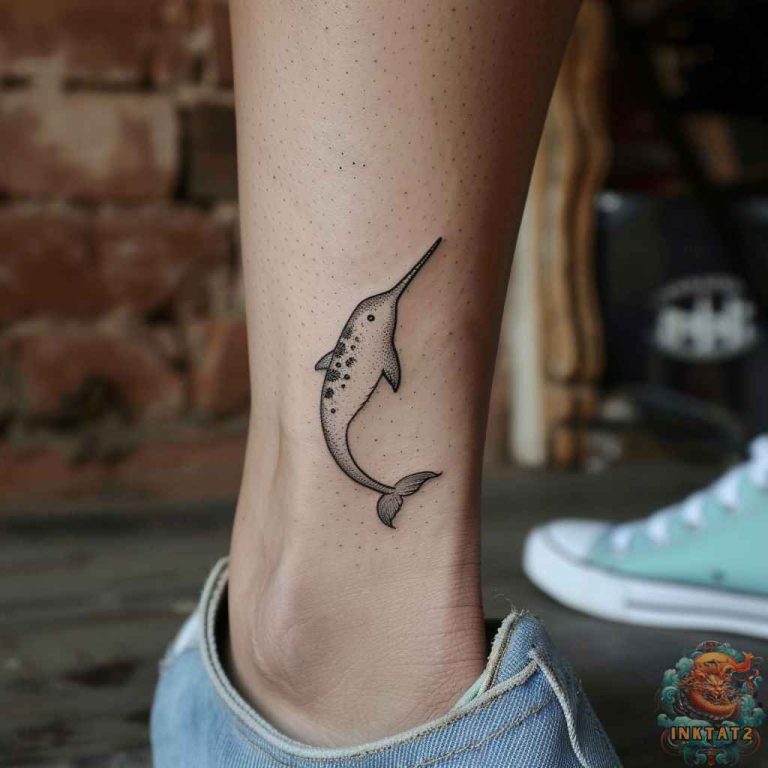 Splashing into Sea-Inspired Ink: The Majestic World of Narwhal Tattoos ...