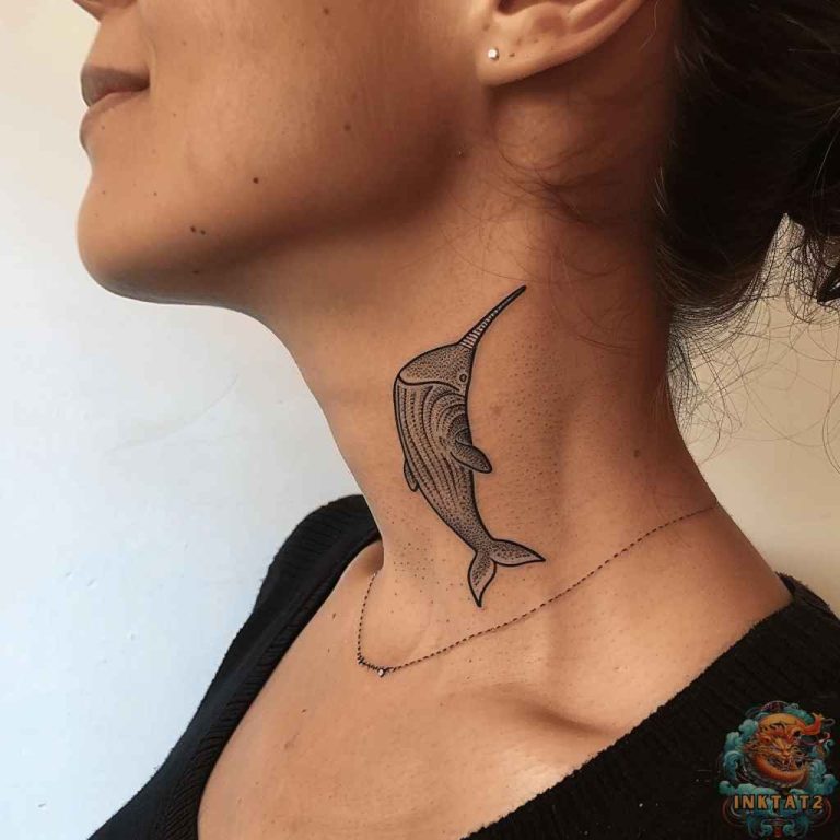 Splashing into Sea-Inspired Ink: The Majestic World of Narwhal Tattoos ...