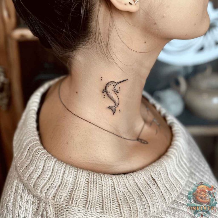 Splashing into Sea-Inspired Ink: The Majestic World of Narwhal Tattoos ...