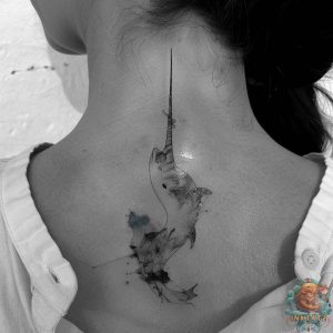 Splashing into Sea-Inspired Ink: The Majestic World of Narwhal Tattoos ...
