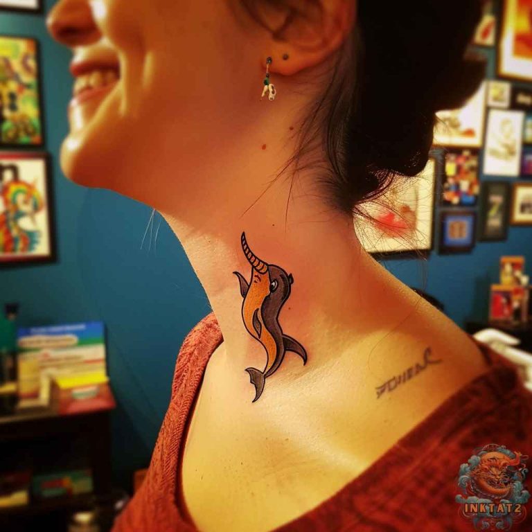 Splashing into Sea-Inspired Ink: The Majestic World of Narwhal Tattoos ...