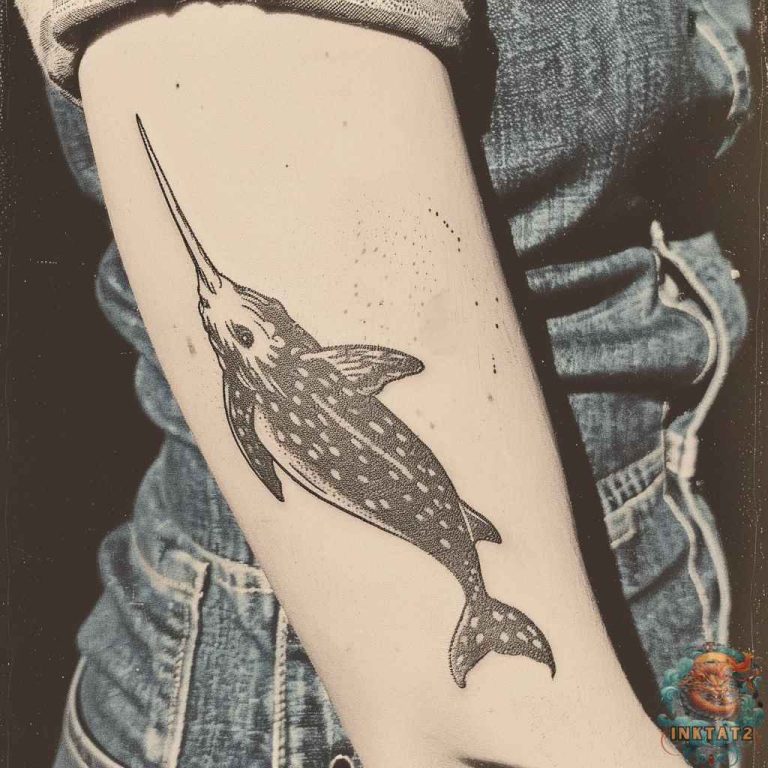 Splashing into Sea-Inspired Ink: The Majestic World of Narwhal Tattoos ...