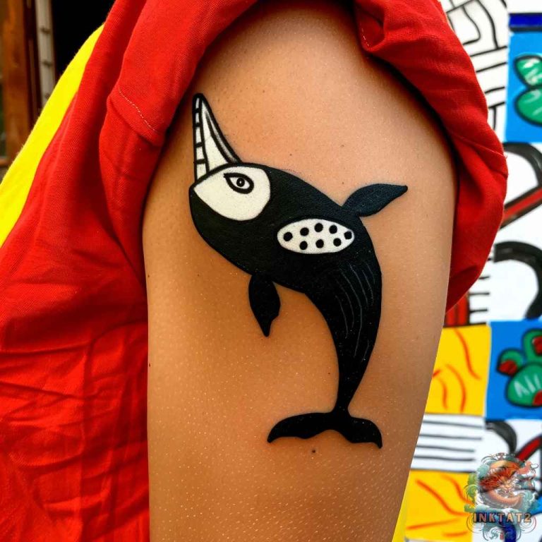 Splashing into Sea-Inspired Ink: The Majestic World of Narwhal Tattoos ...