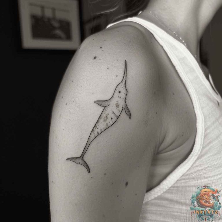 Splashing into Sea-Inspired Ink: The Majestic World of Narwhal Tattoos ...