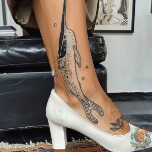 Splashing into Sea-Inspired Ink: The Majestic World of Narwhal Tattoos ...