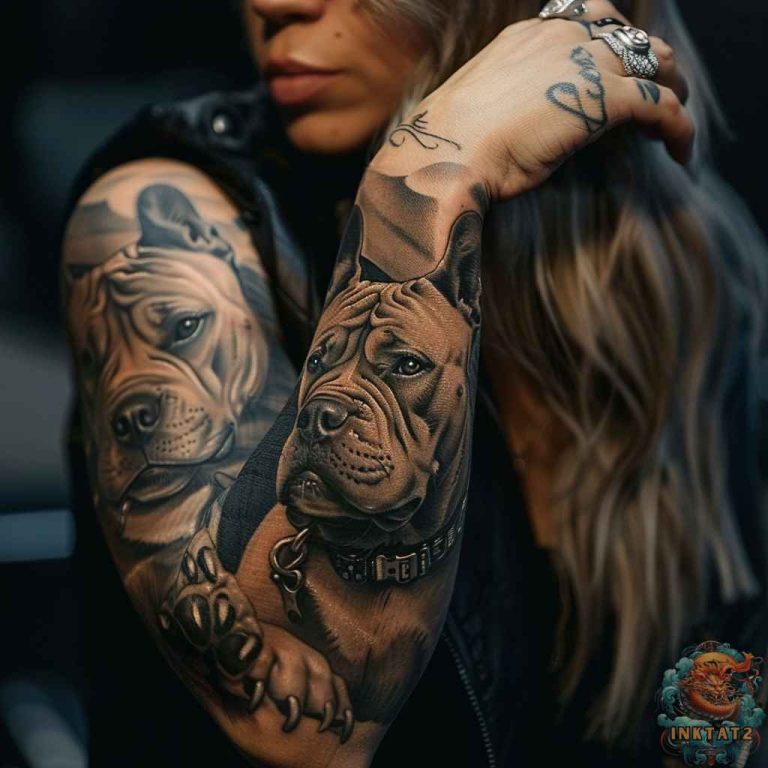 Unleashing the Power of Pitbull Tattoos: Exploring the Bold and ...